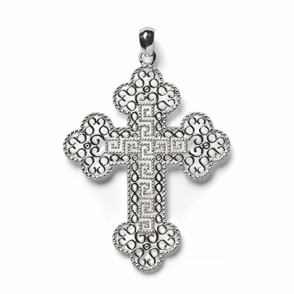 Southern Gates Greek Key Cross Pendant